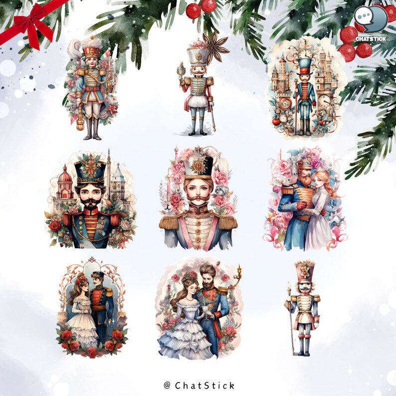 Victorian Nutcracker Tale Watercolor Clipart Mega Pack - 150 Pngs ...