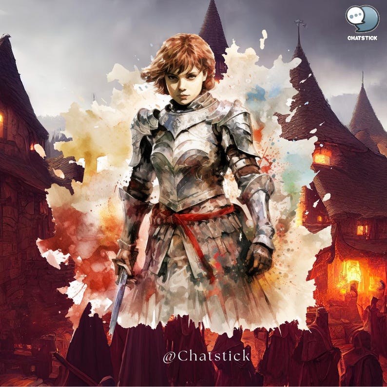 Joan of Arc Digital Clipart Pack – 180 Pngs, 3200x3200px, 300 DPI ...