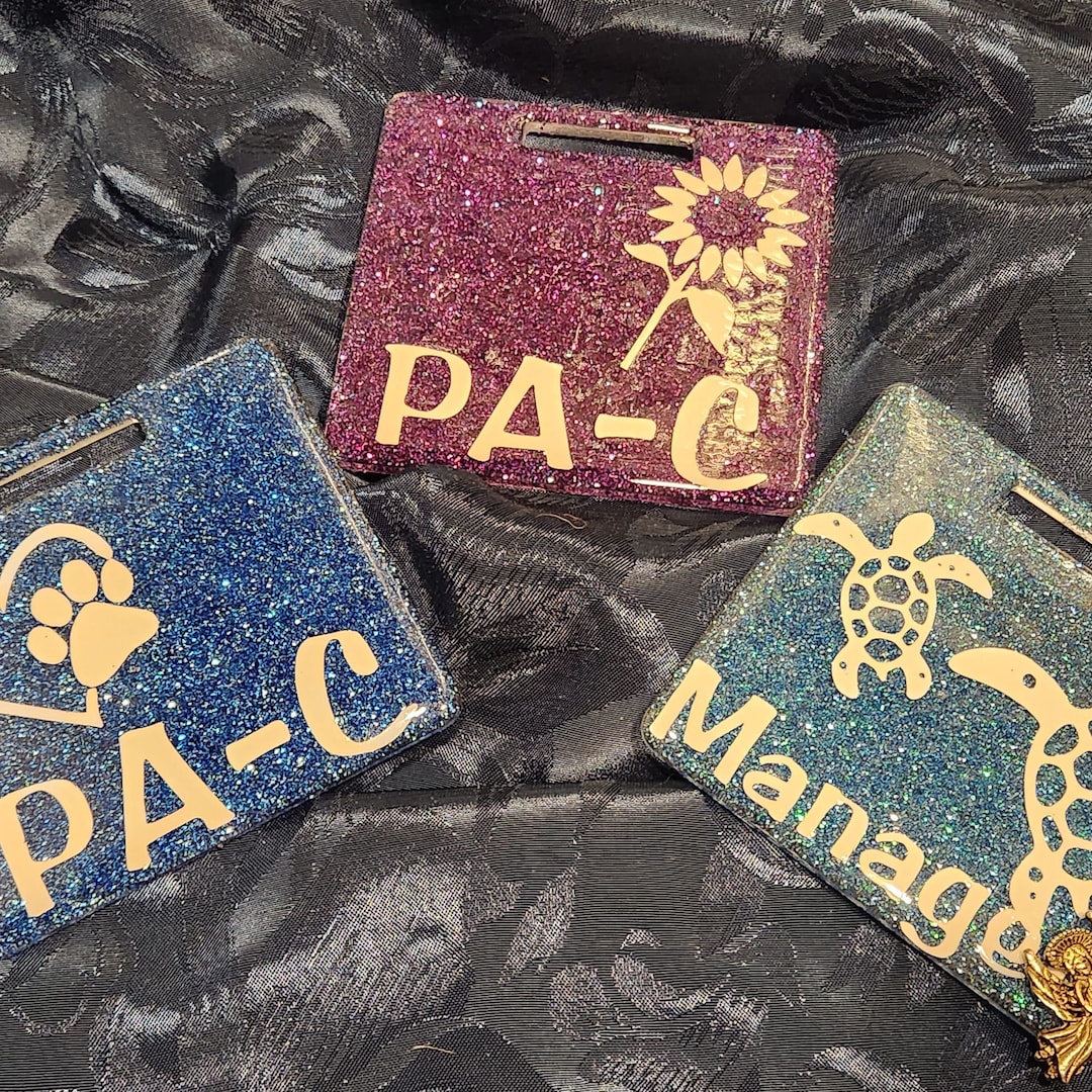 Custom Badge Buddy, Nurse Badge, Personalized Acrylic Badge - Etsy