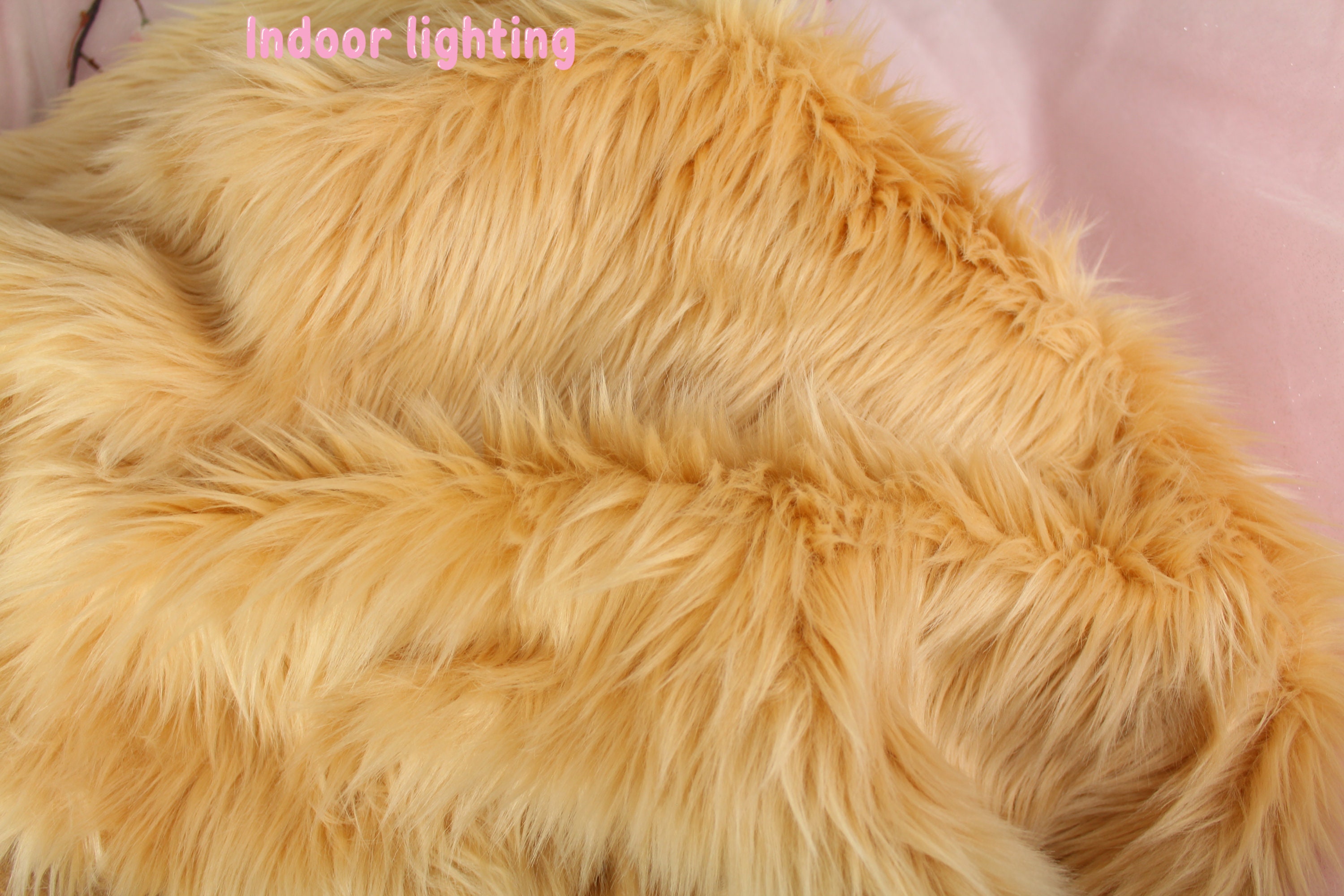 FD Furs HONEY BLONDE Long Pile Shag Faux Fur Shaggy Fabric Pieces for ...