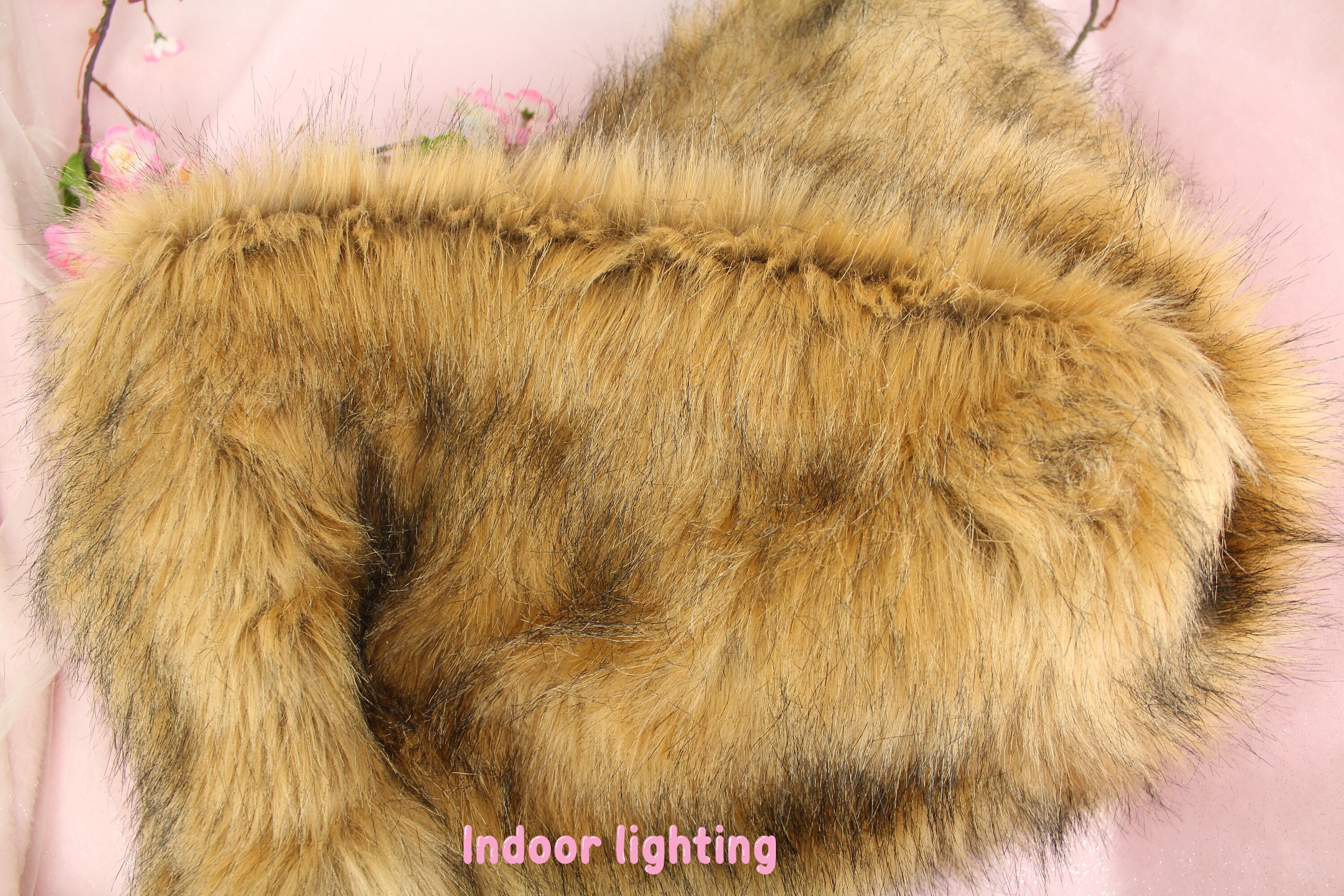 FD Furs GOLDEN COYOTE Long Pile Animal Faux Fur Fabric Pieces - Etsy