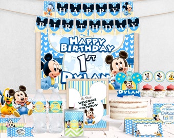 Baby Mickey Party Banner - Etsy