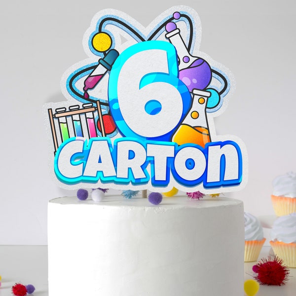 Science Theme Birthday Cake - Etsy