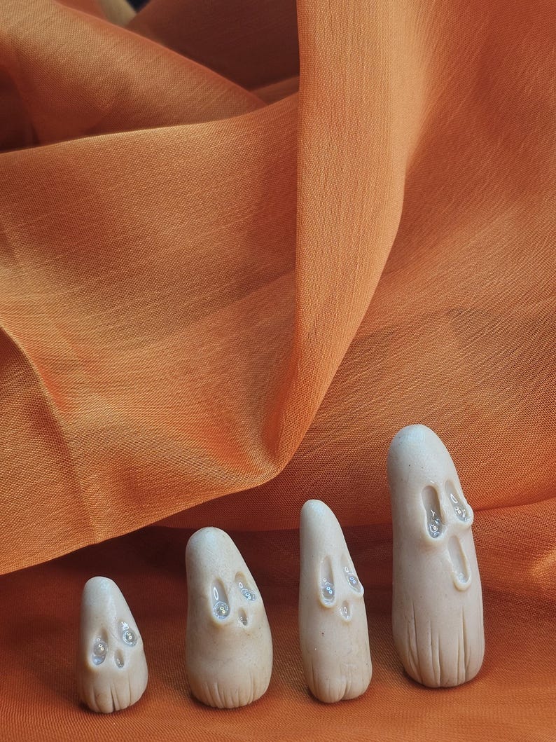 Tiny Ghost Family of Four - Etsy