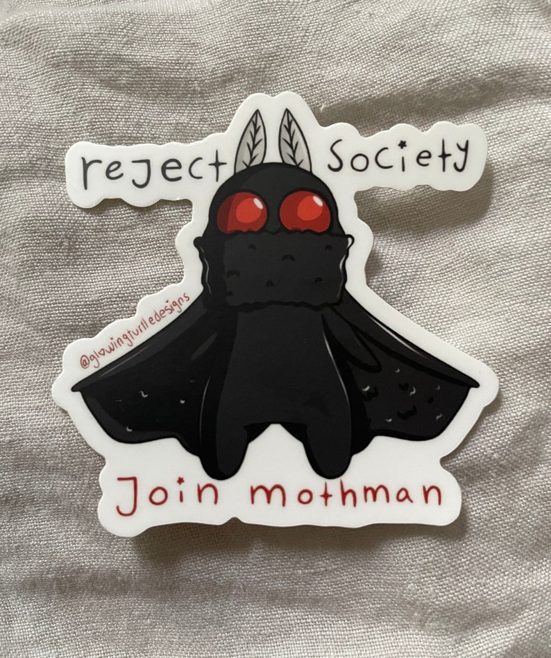 Join Mothman Vinyl Sticker - Etsy