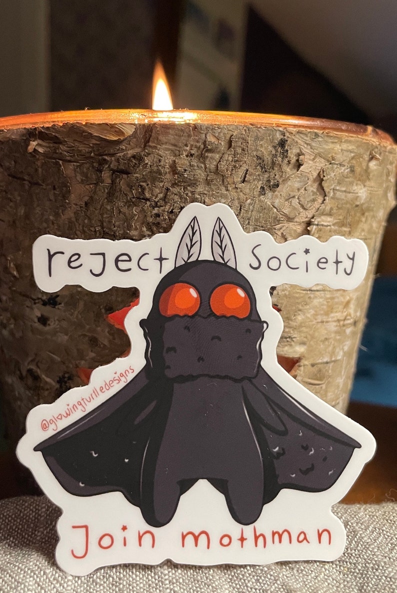 Join Mothman Vinyl Sticker - Etsy