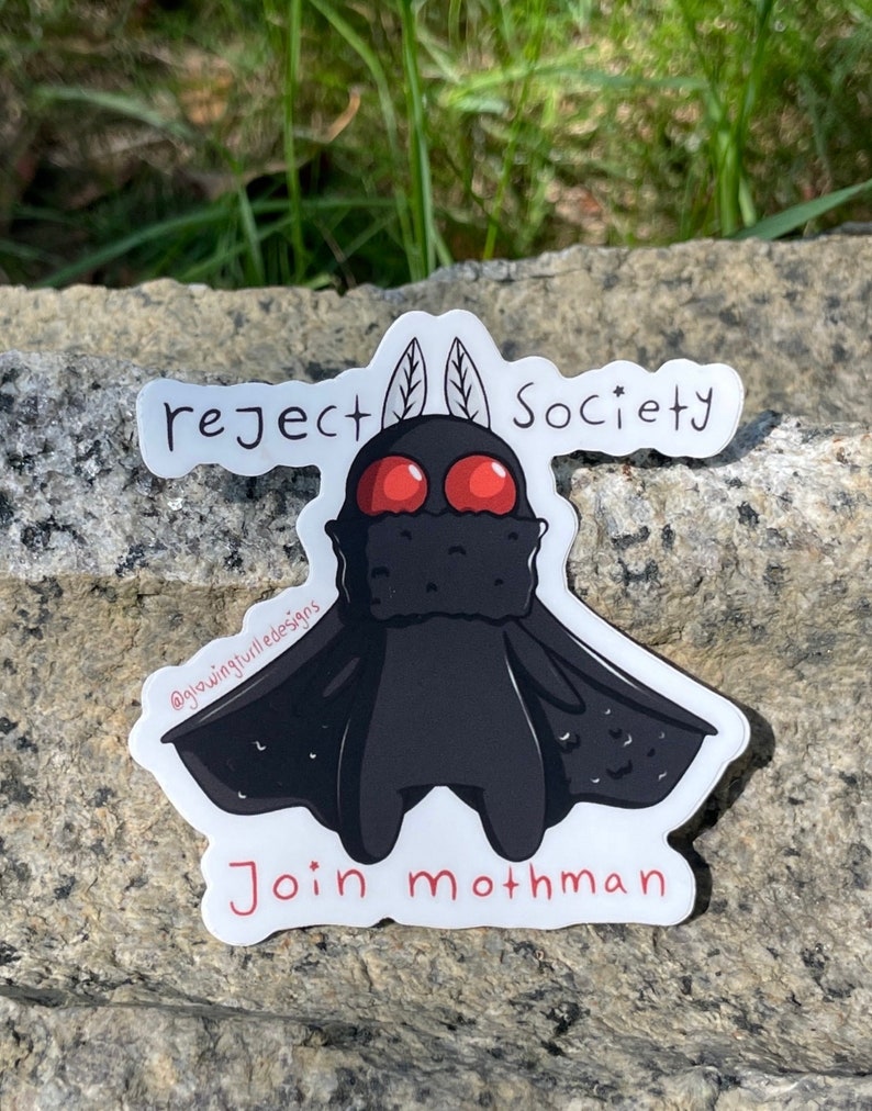 Join Mothman Vinyl Sticker - Etsy