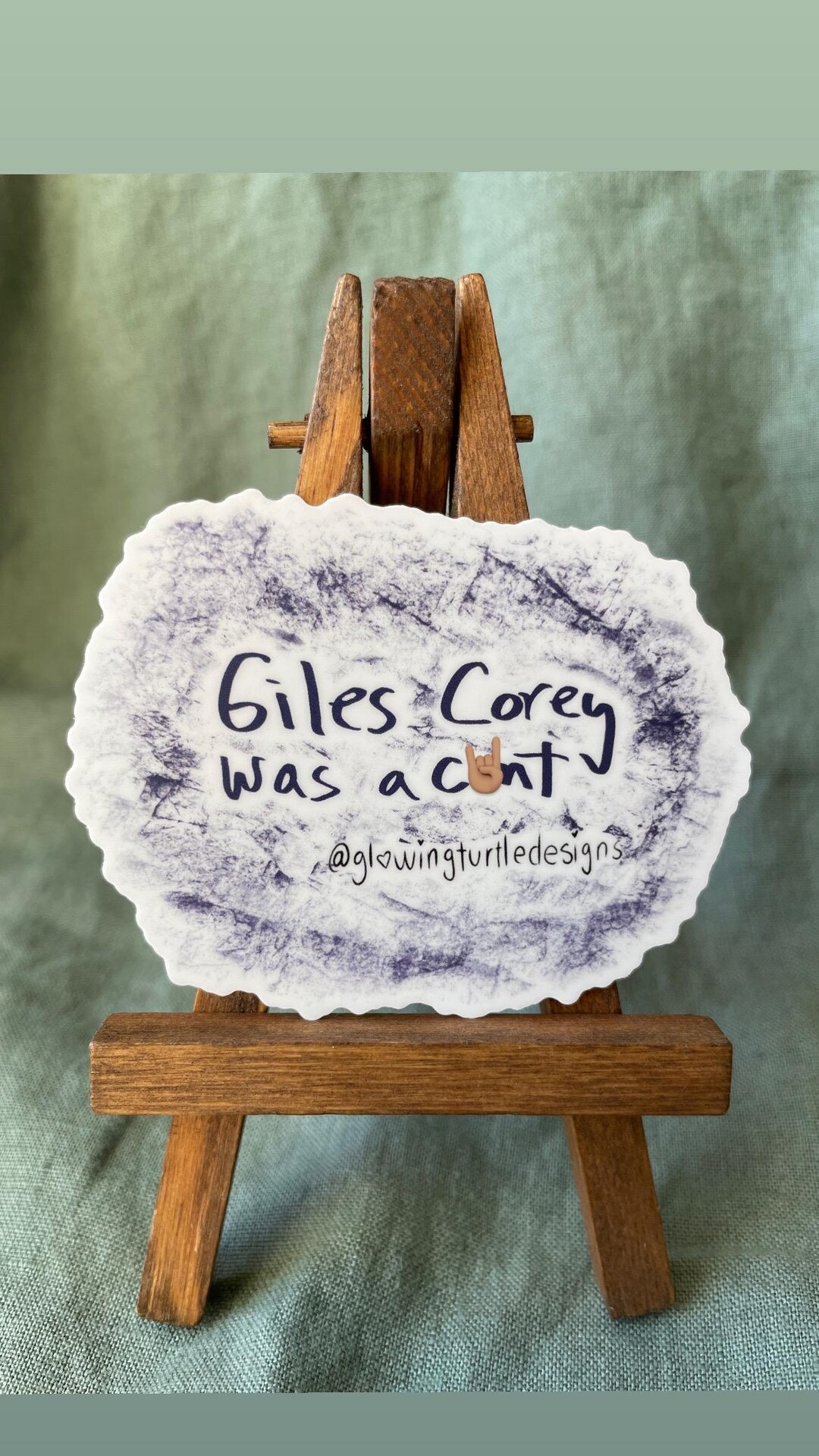 Giles Corey Was a C Nt Weatherproof Sticker - Etsy