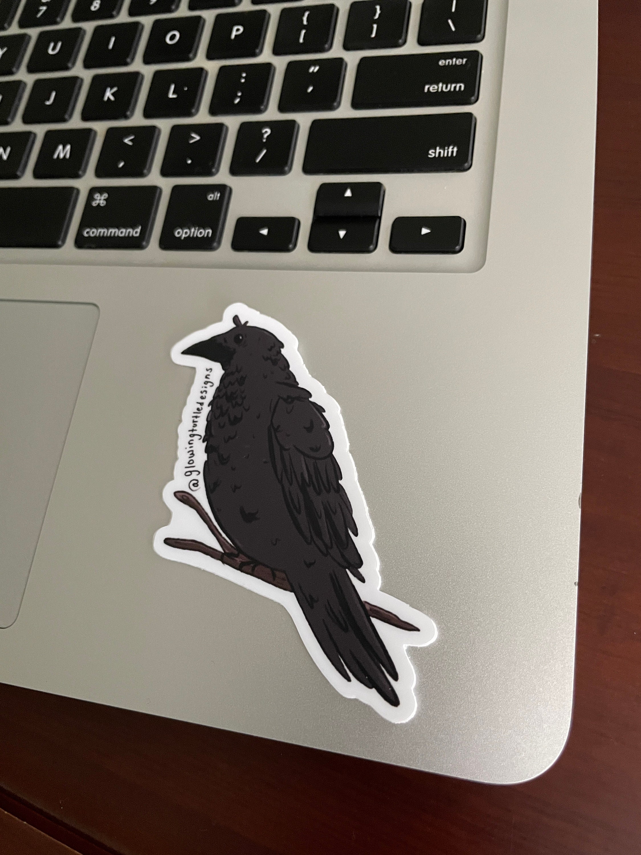 Crow Vinyl Sticker - Etsy