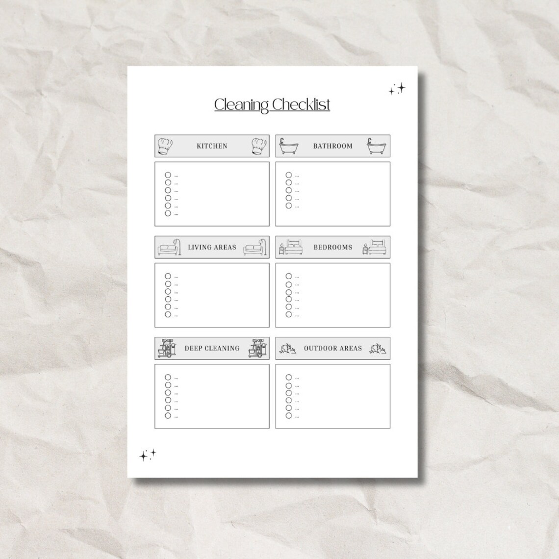 Cleaning Checklist Aesthetic Checklist Printable Checklist Printable ...