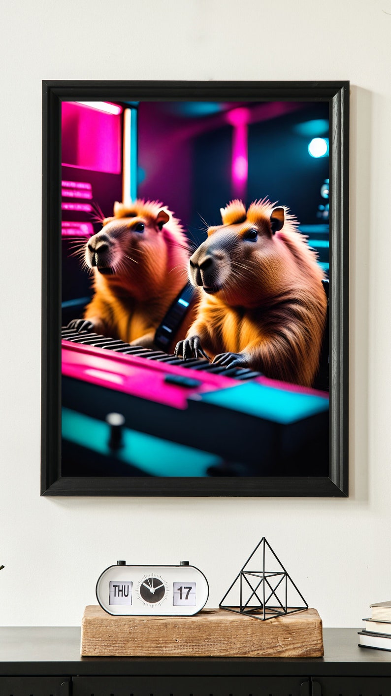 Capybaras, AI Generated, AI Art , Digital Download - Etsy