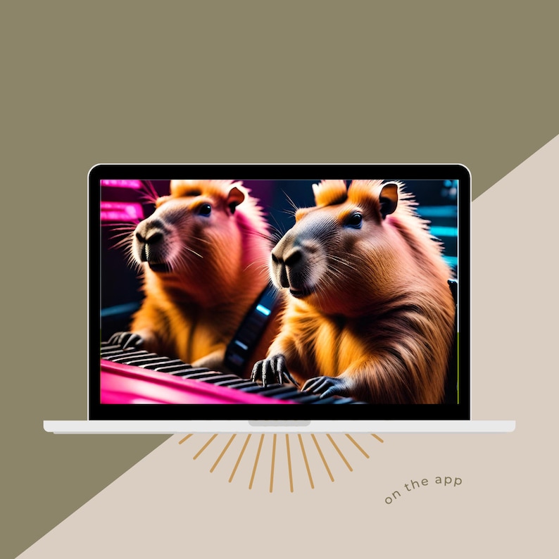 Capybaras, AI Generated, AI Art , Digital Download - Etsy