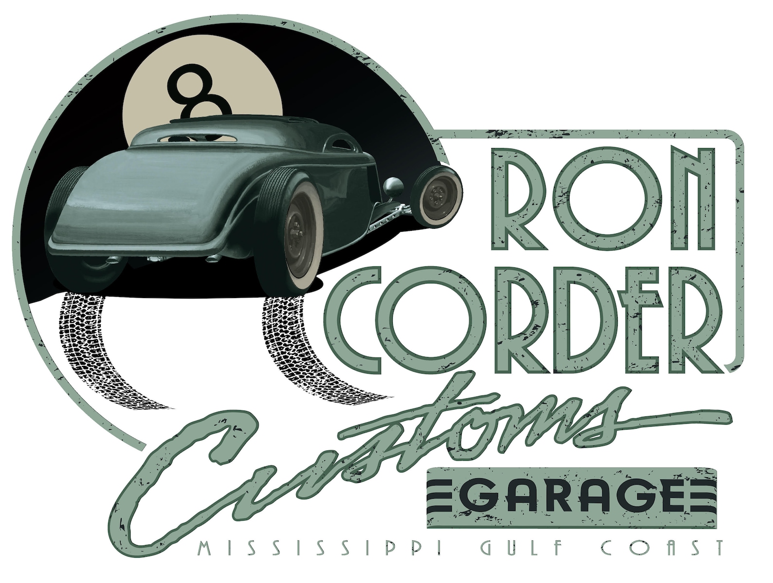 Ron Corder Custom "hot Rod Shop" Sign Red 36" L X 8" H X 1/4" D Flat ...