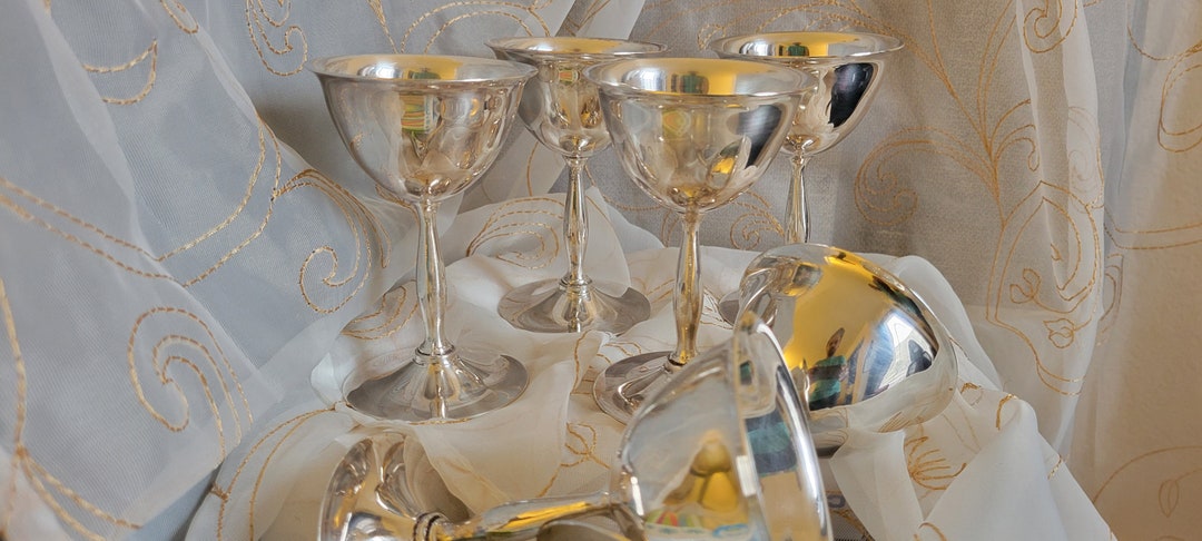 Vintage Toasting Goblets PRIMROSE Silverplate on Copper Set of 6 - Etsy