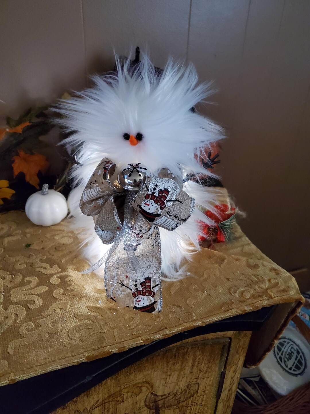 Let It Snow Frazzled Snowman! He Lights Up! - Etsy
