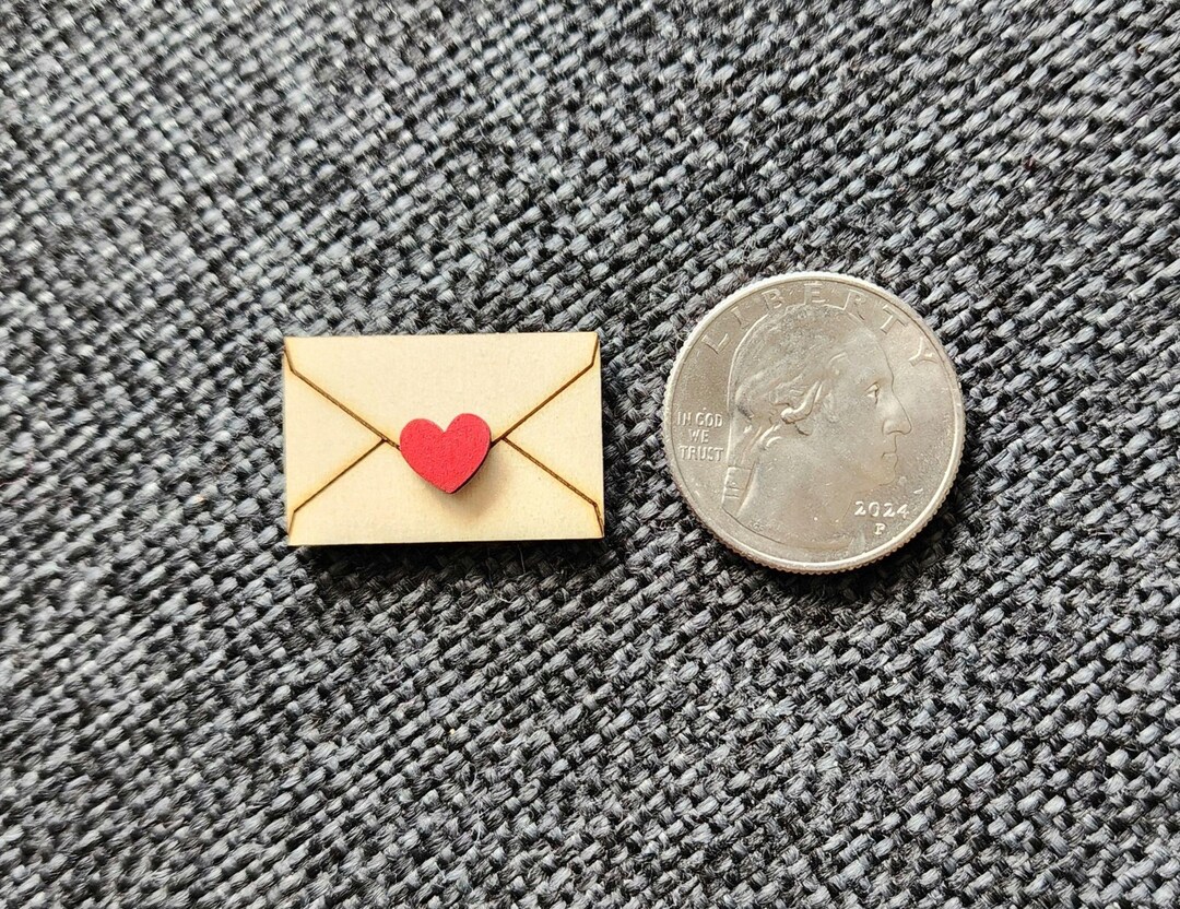 Miniature Love Letter Heart Envelopes - Etsy