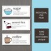 Printable Coffee, Sugar, & Tea Labels Custom Kitchen Organizing Labels ...
