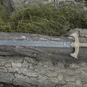 Hand Forged Damascus Steel Sword, Viking Sword, Battle Ready Sword ...