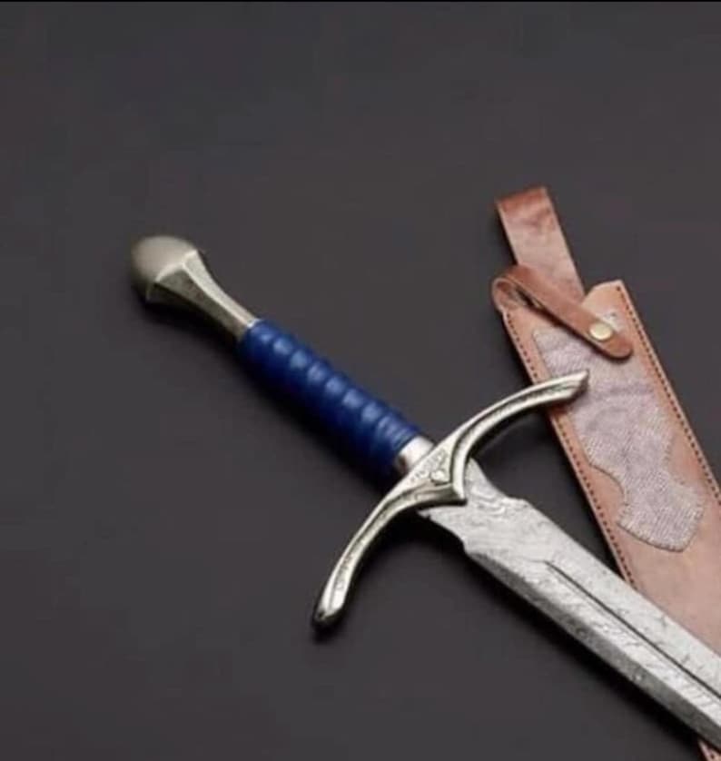 Hand Forged Damascus Steel Sword, Viking Sword, Battle Ready Sword ...