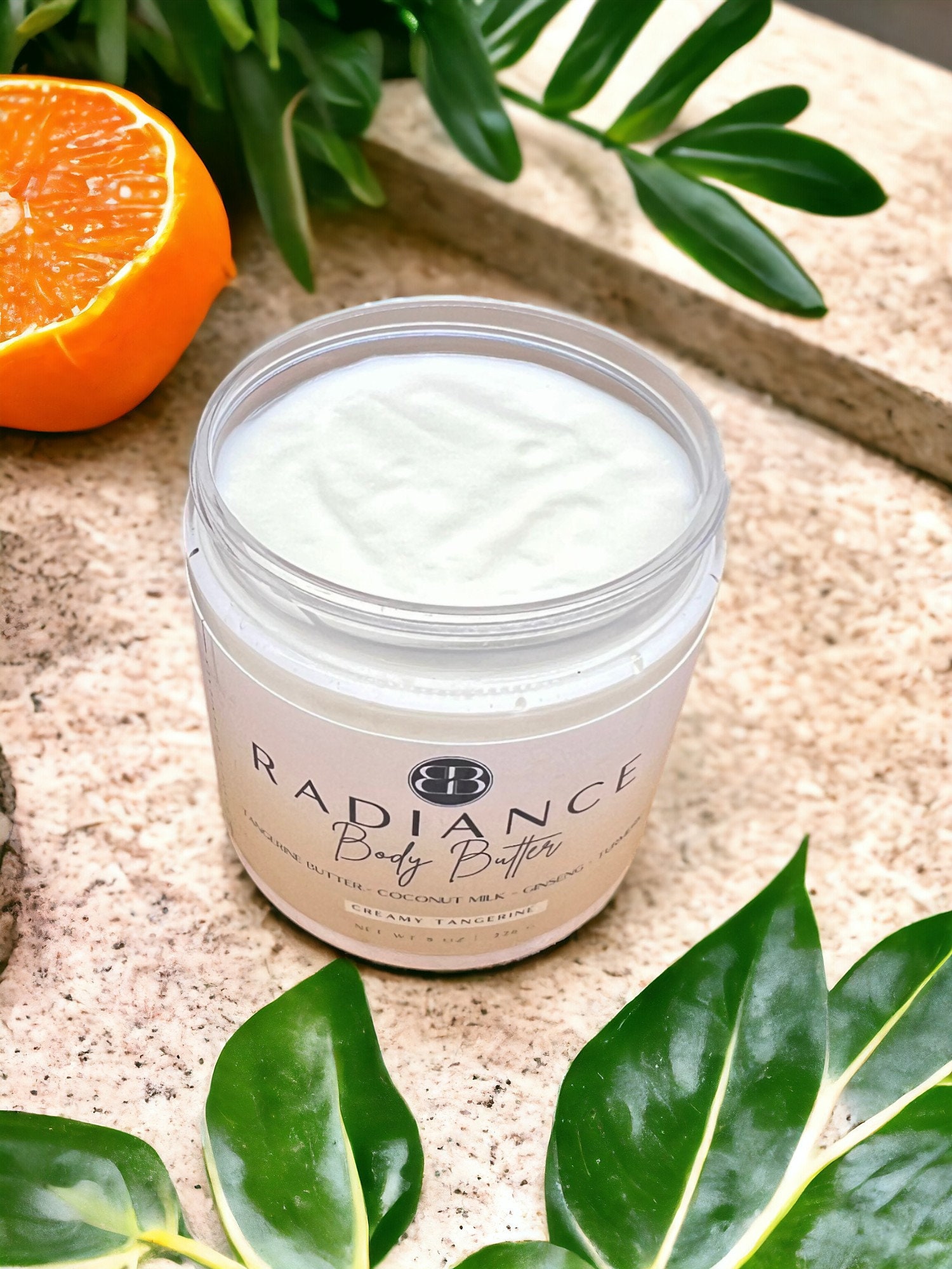 Creamy Tangerine Body Butter Cream, Whipped Body Butter, Emulsified ...