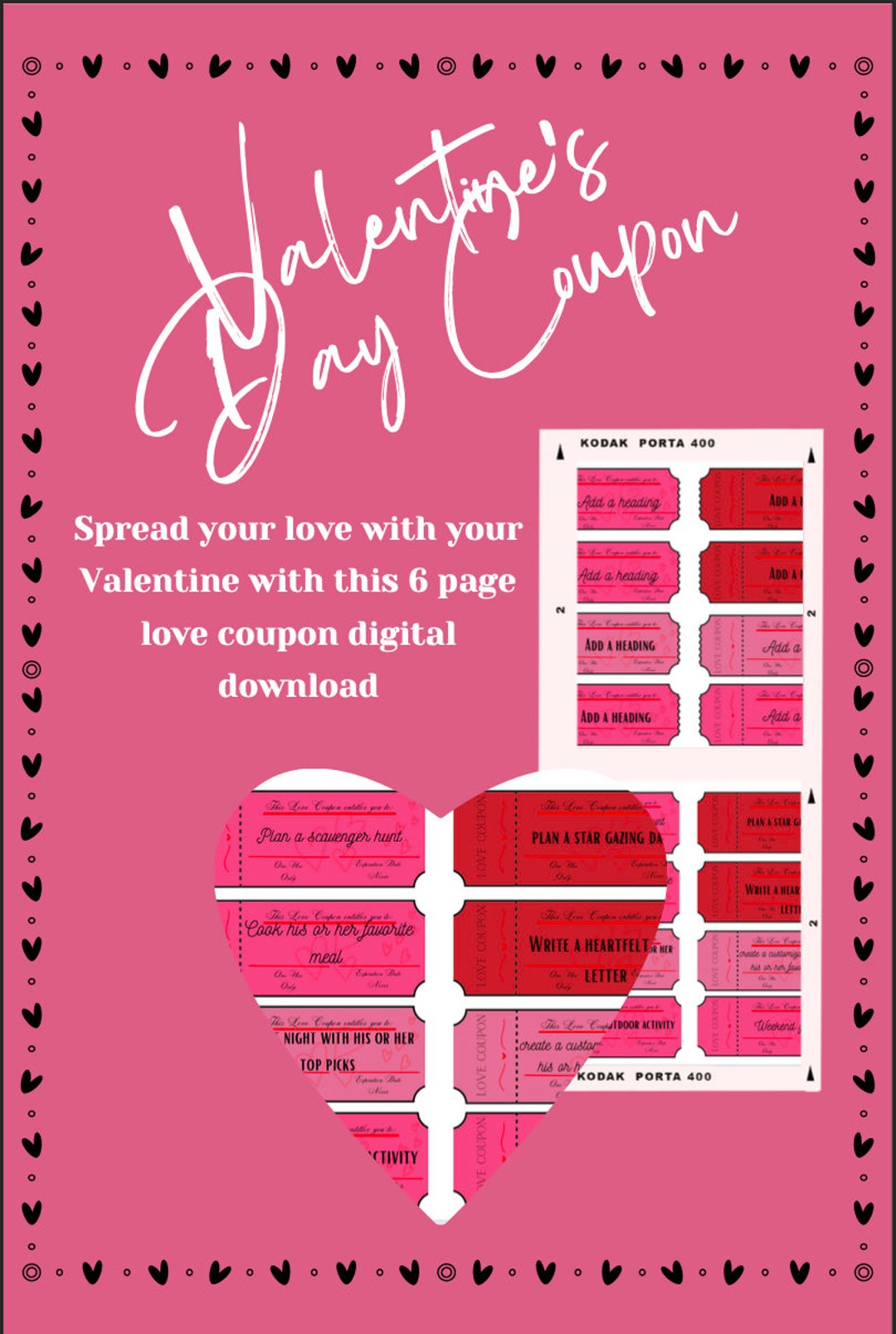 Customizable 48 Printable! Valentine's Day Love Coupons - Etsy