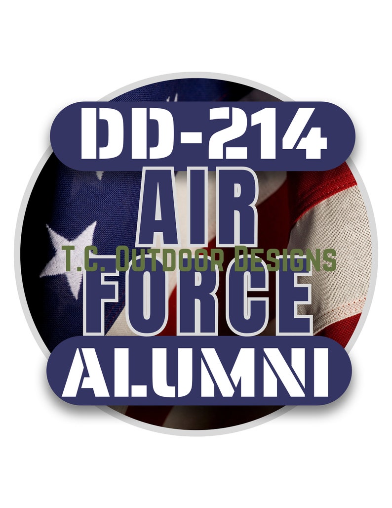 DD-214 Alumni Veteran Military Customizable Logo Navy Marines Army Air ...