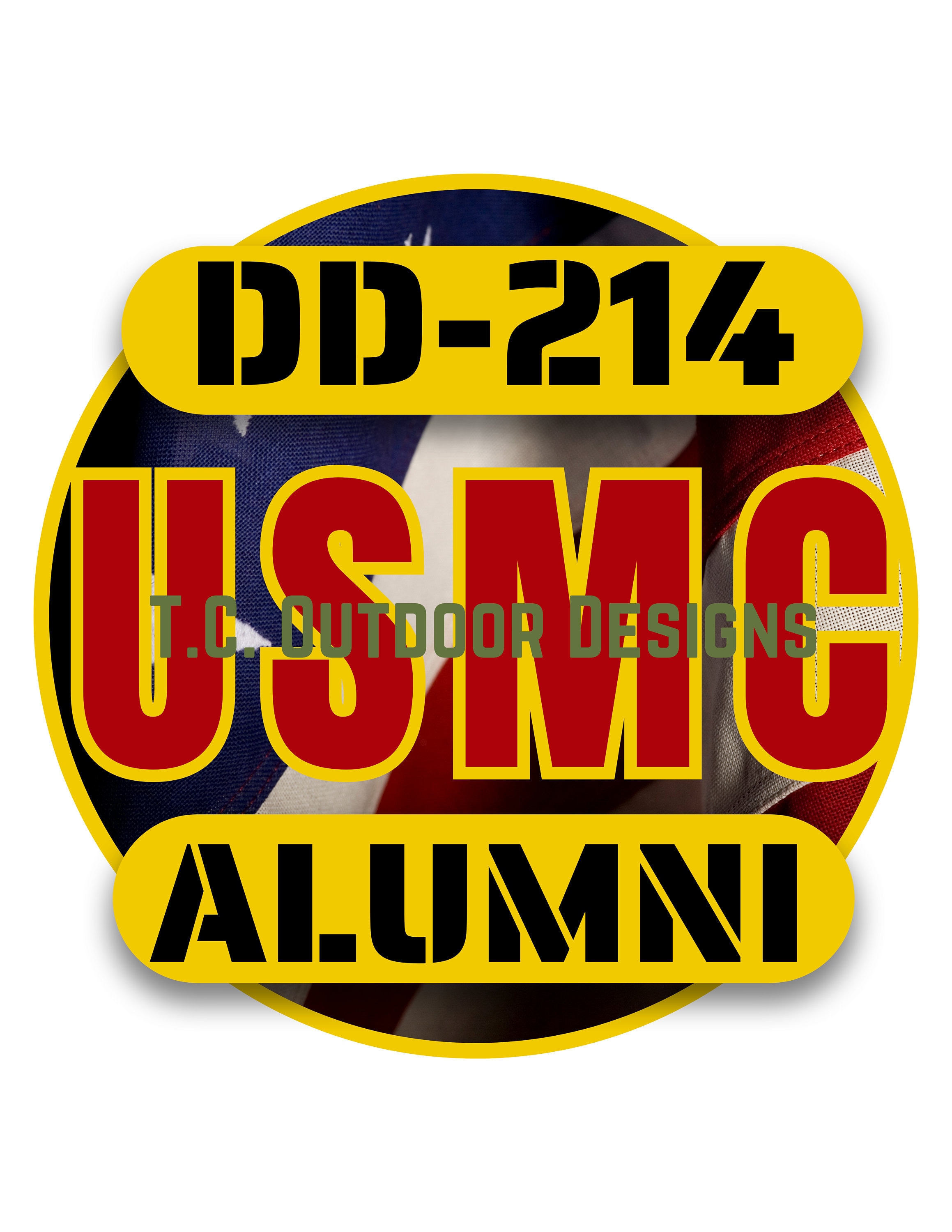 DD-214 Alumni Veteran Military Customizable Logo Navy Marines Army Air ...