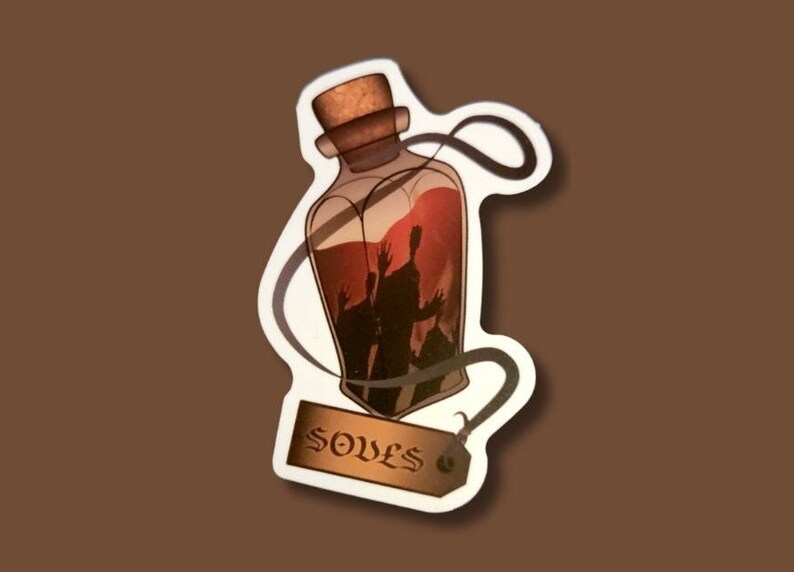 Bottle of Souls Stickers Magic Potion Gothic Alt Style Vinyl Stickers ...