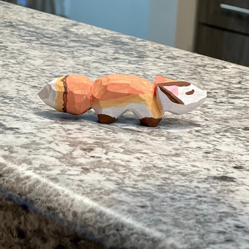 Wooden Fox - Etsy