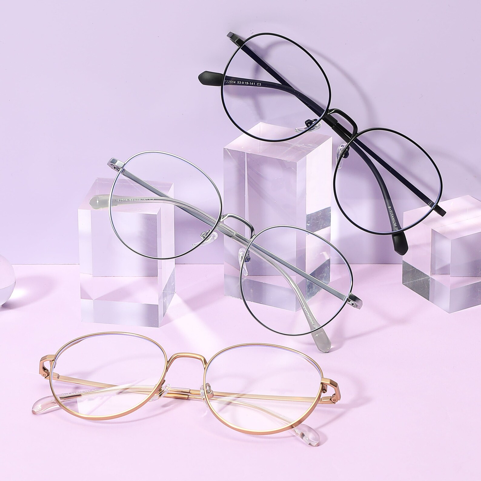 Reading Glasses Frames "luna Round" Eyewear Frames Custom Readers ...