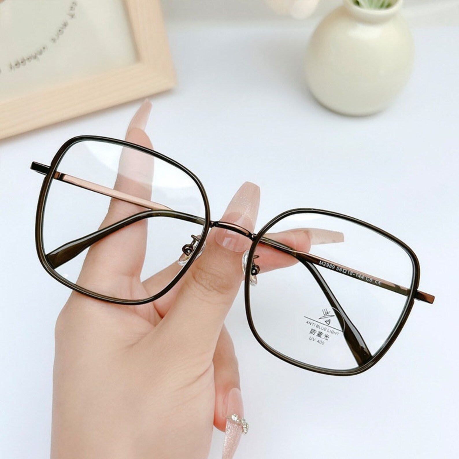 Glasses Frames "rini Oversized Square" Eyewear Frames Custom Readers ...