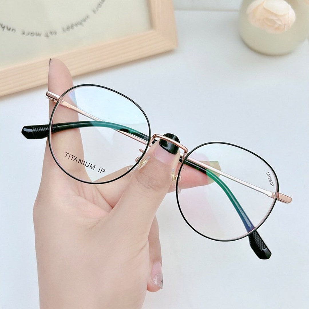 Reading Glasses Frames luna Round Eyewear Frames Custom Readers Vintage ...