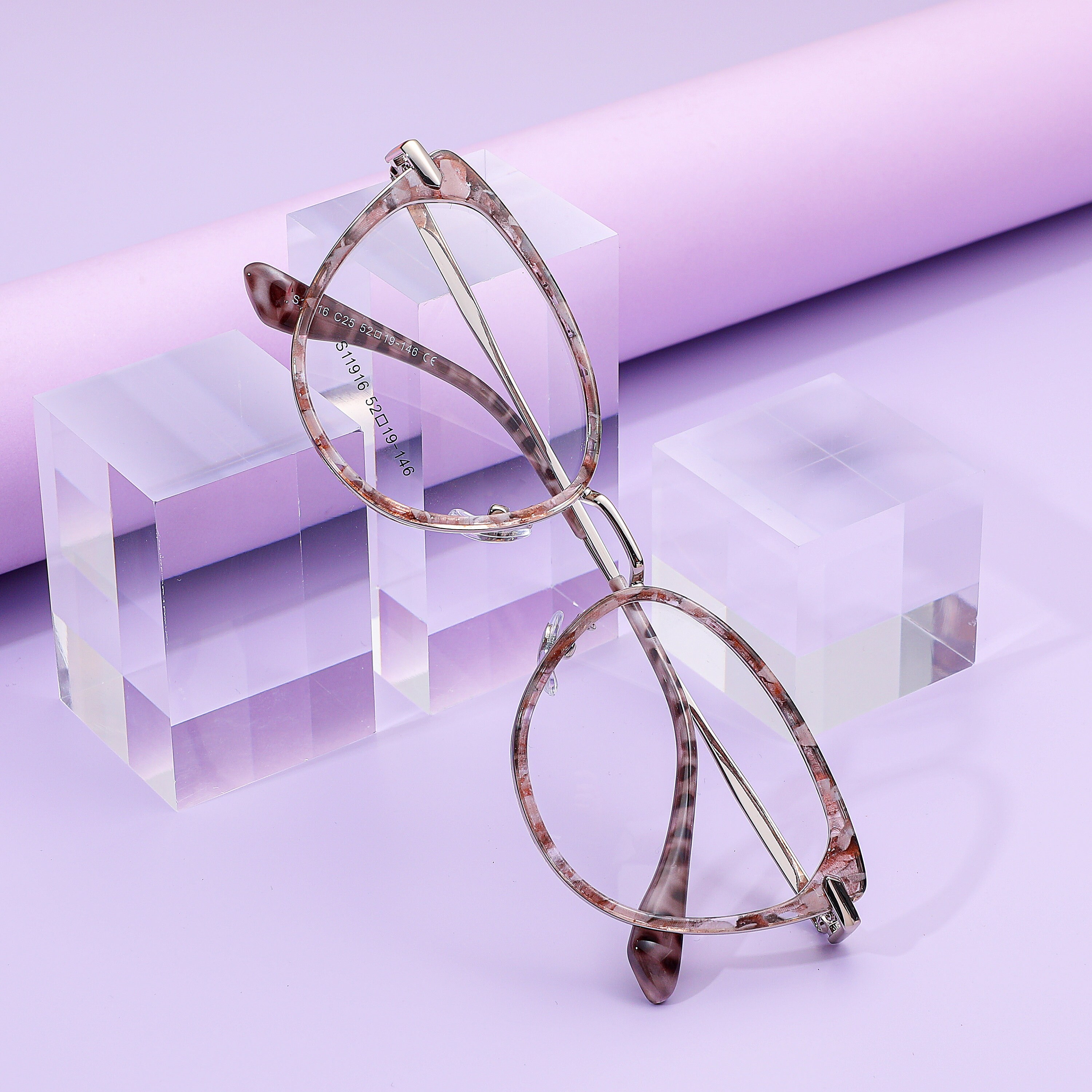 Aura Vintage Cat Eye Reading Glasses Blue Light Blocking Frames