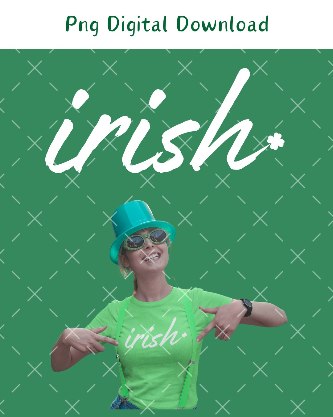 Irish Png Svg, Irish Clover Sublimation Design, St. Patrick's Day ...