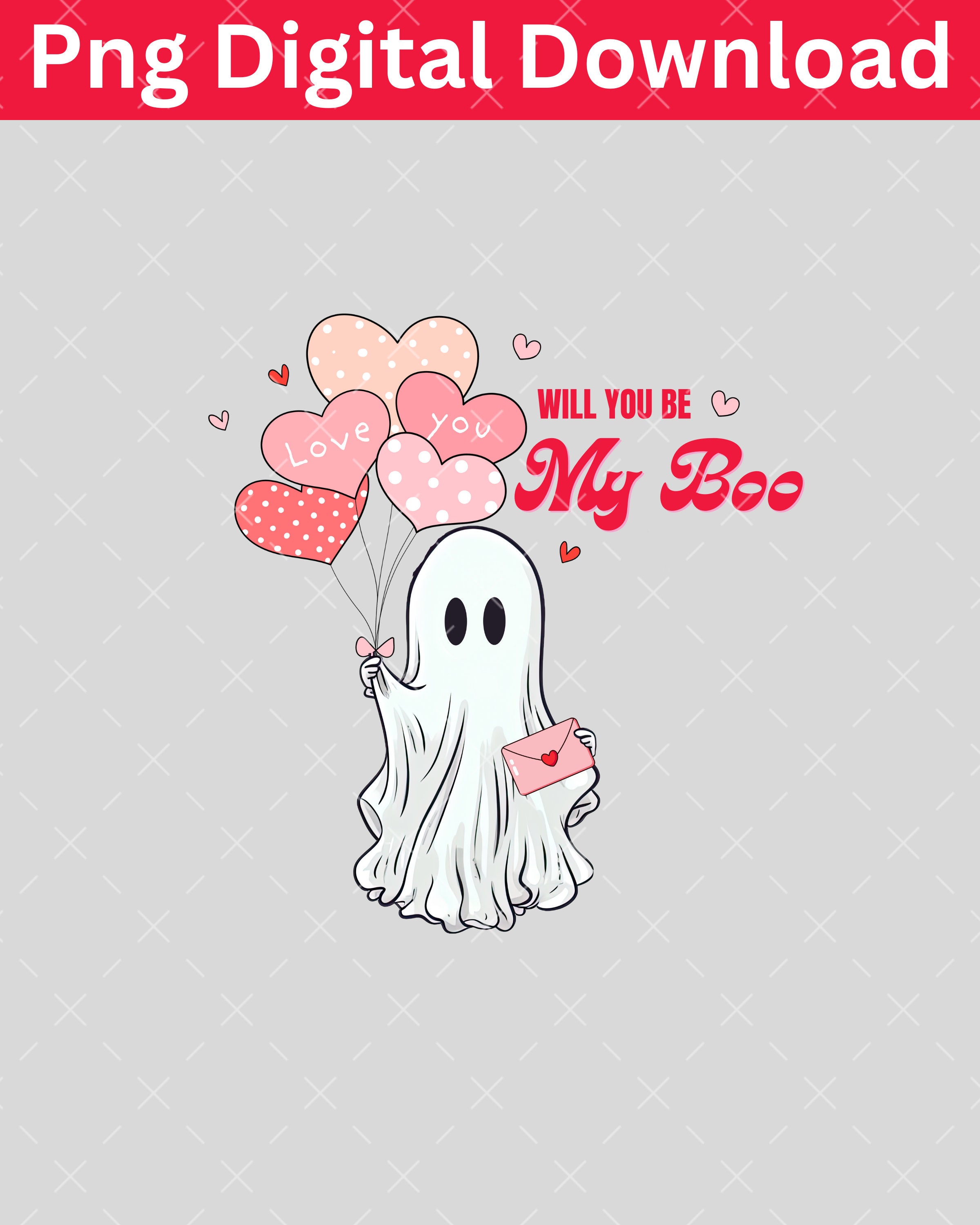 Will You Be My Boo Png Sublimation Design, Valentine's Day Png ...