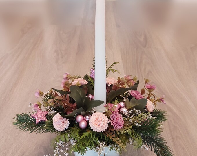 Advent Wreath in Rose - Etsy