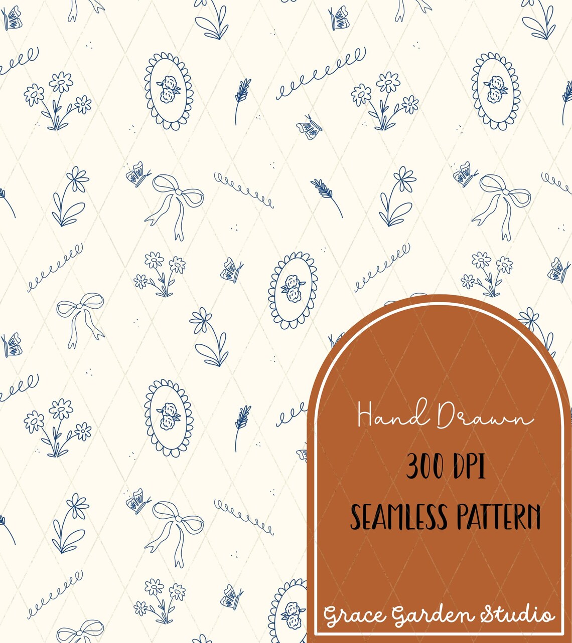 Dainty Coquette Bow Seamless Pattern, Floral Coquette, Bows and Florals ...