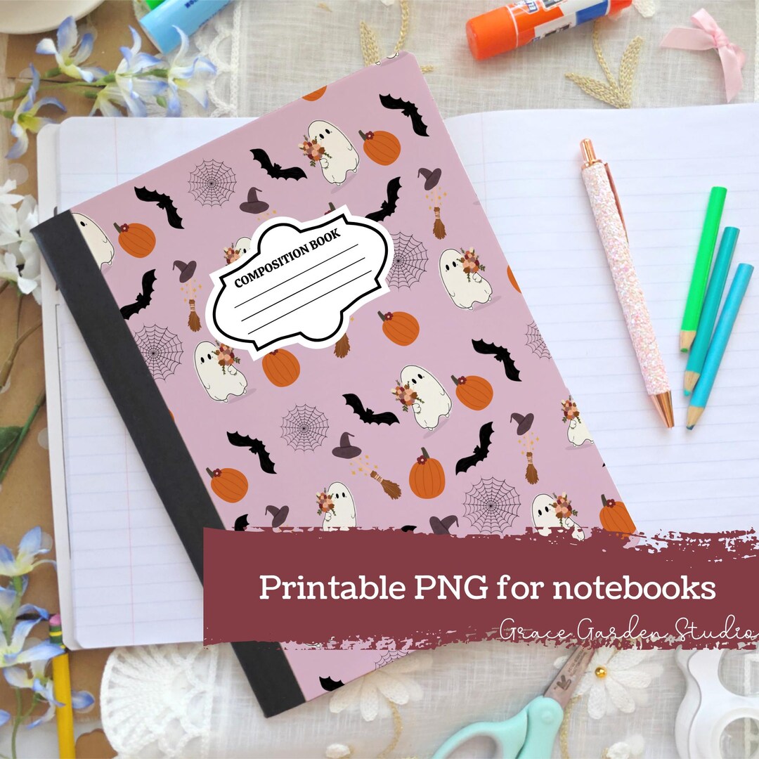 Printable Composition Notebook Cover PNG Back to School Personal ...