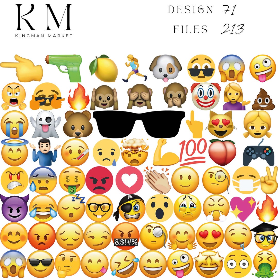 Emoji Svg İphone Android Emoji Emote/ T Shirt /hoodie / Sticker / Cupa ...