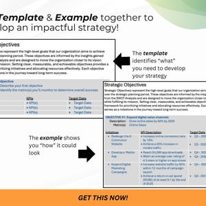 Editable Strategic Plan Template for Small Businesses | Instant ...