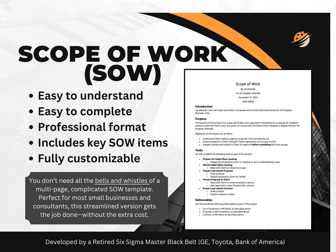 Scope of Work (SOW): Scope of Work Contract Template | SOW Example | MS ...