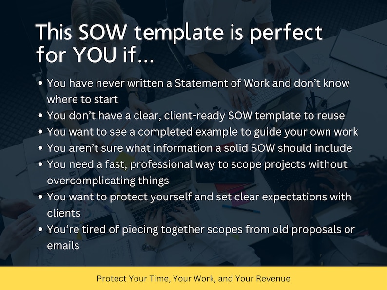 Simplified Scope of Work (SOW): Contract Template | SOW Example | MS ...