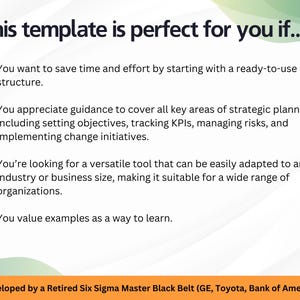 Editable Strategic Plan Template for Small Businesses | Instant ...
