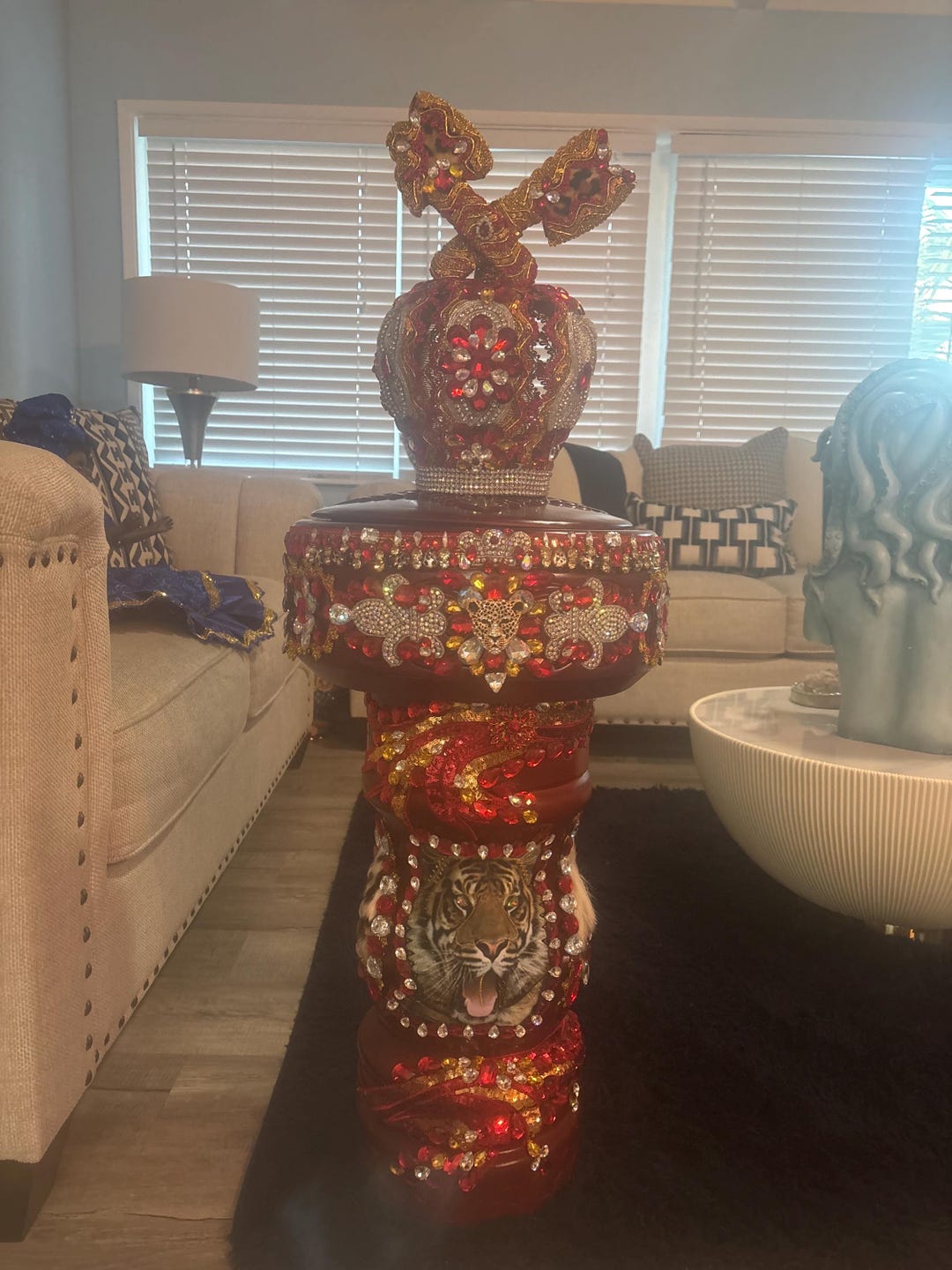 Batea De Shango , Pilon Y Corona - Etsy