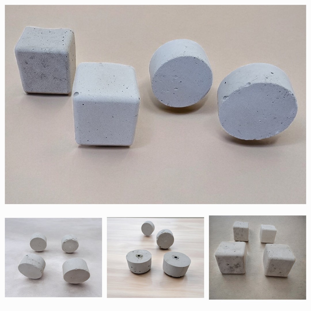 Minimalist Cabinet Knobs - Concrete - Etsy