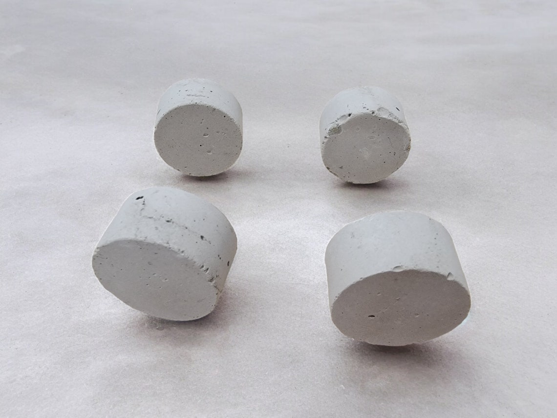 Minimalist Cabinet Knobs - Concrete - Etsy