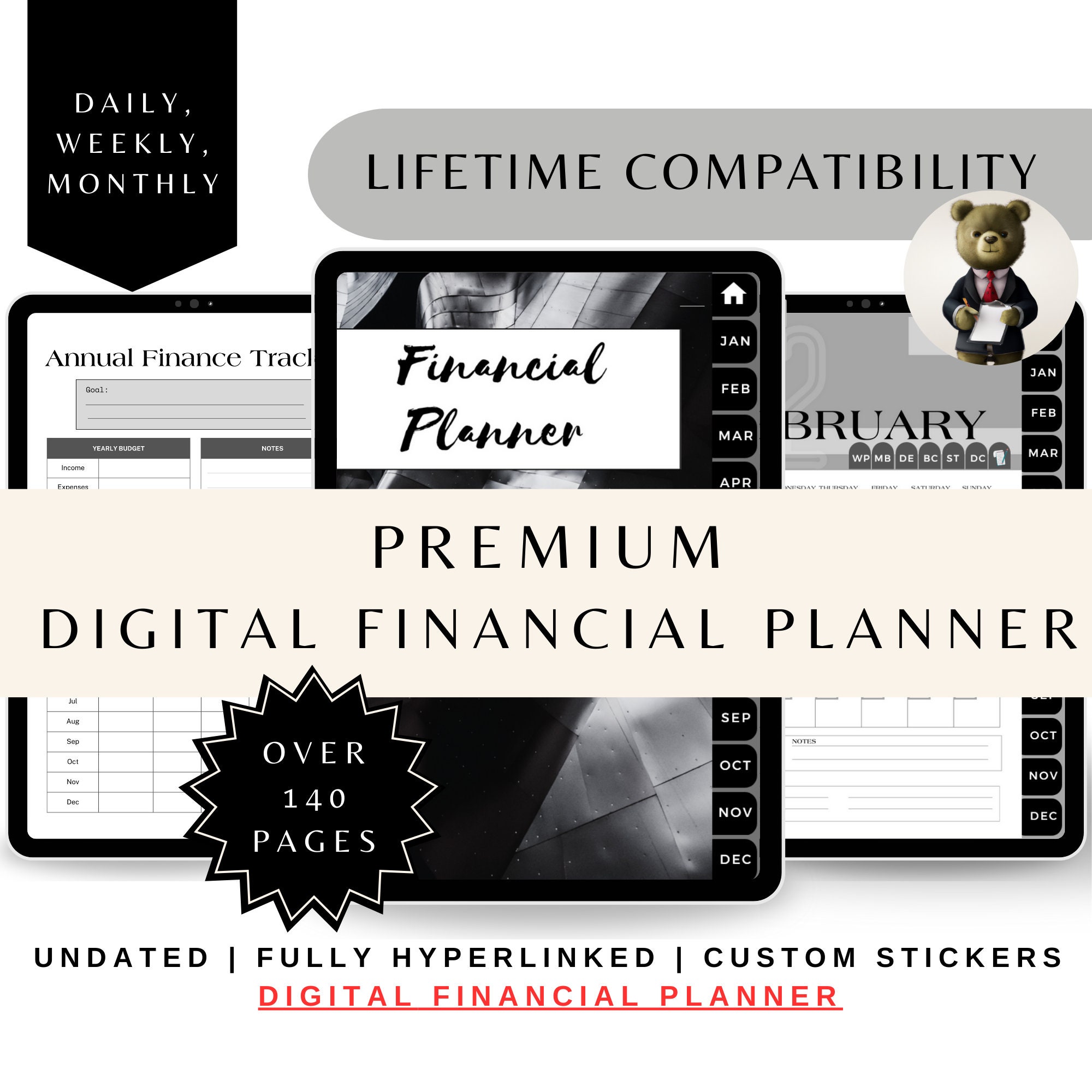 Digital Planner Goodnotes - Expense Tracker, Financial Planner, Budget ...