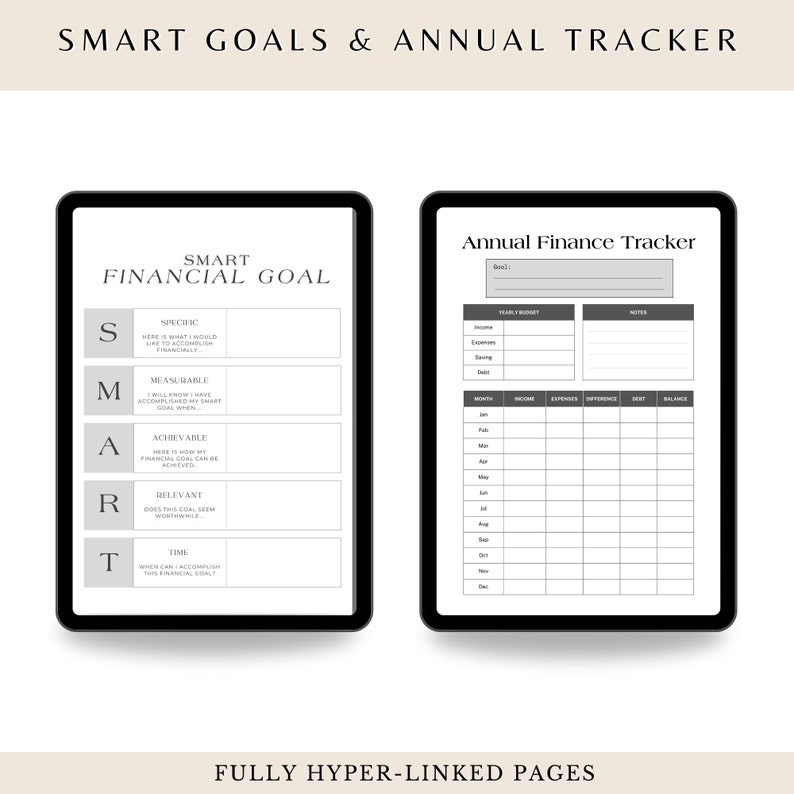 Digital Planner Goodnotes - Expense Tracker, Financial Planner, Budget ...