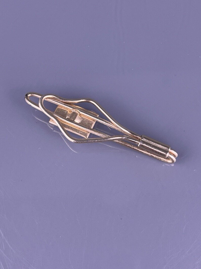 Horse Head Reverse Painted Intaglio Tie Clip Bar Gold Tone Glass ...
