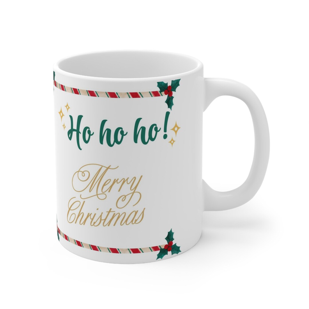 Christmas Mug, Christmas Gifts, Christmas Lights, Holiday Mug, Hohoho ...
